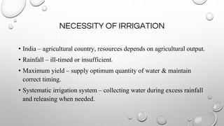 Irrigation engineering | PPTX | Water Services | Home Utilities