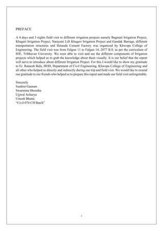 Irrigation field report | PDF