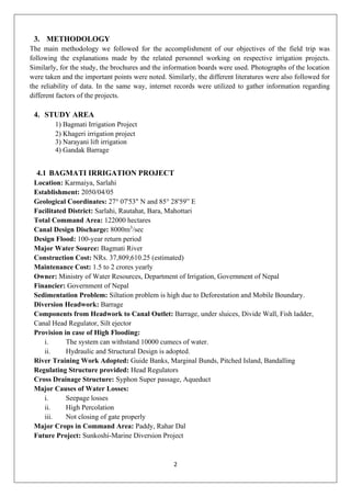 Irrigation field report | PDF