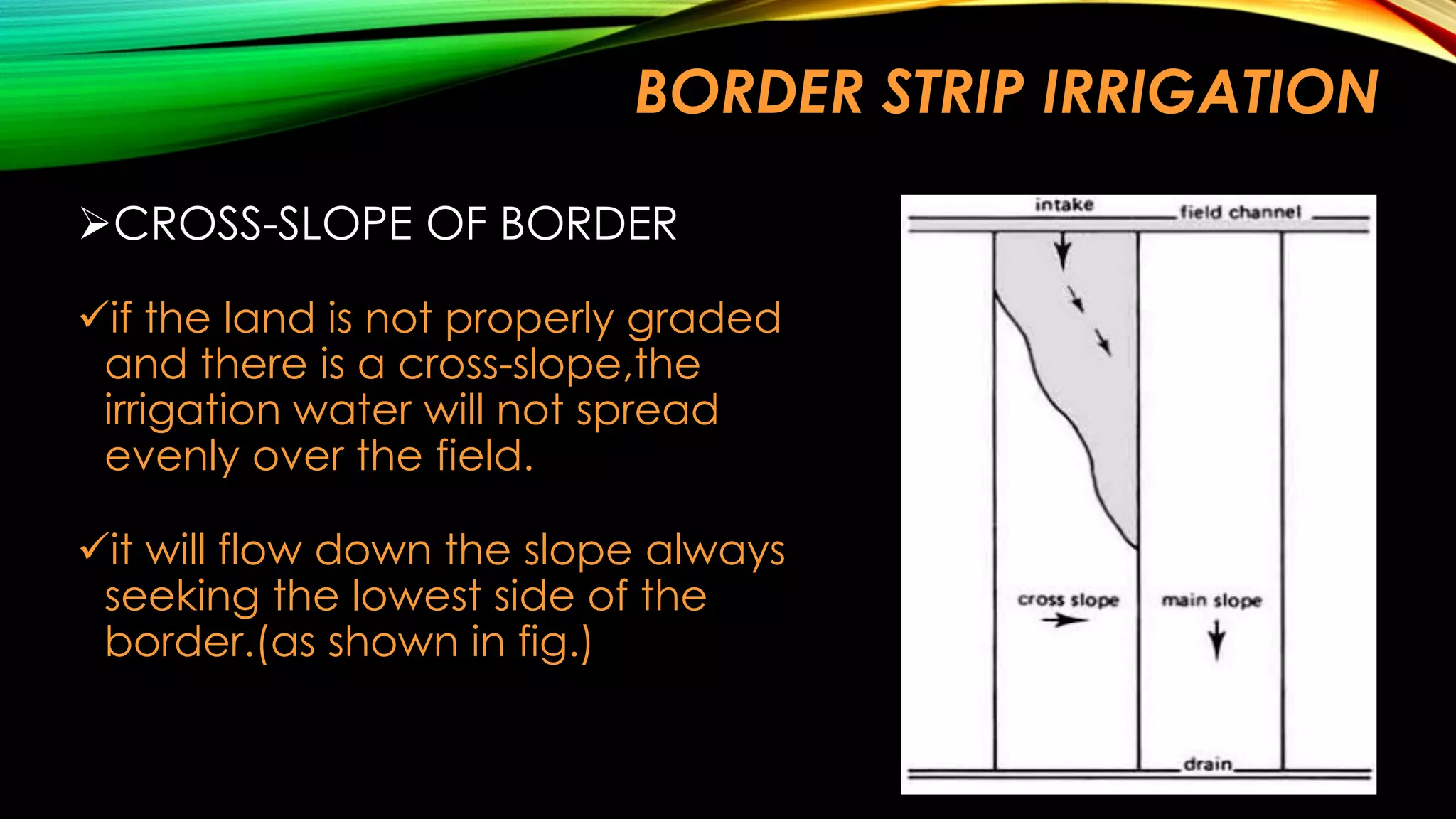 check basin , furrow and border strip method | PDF