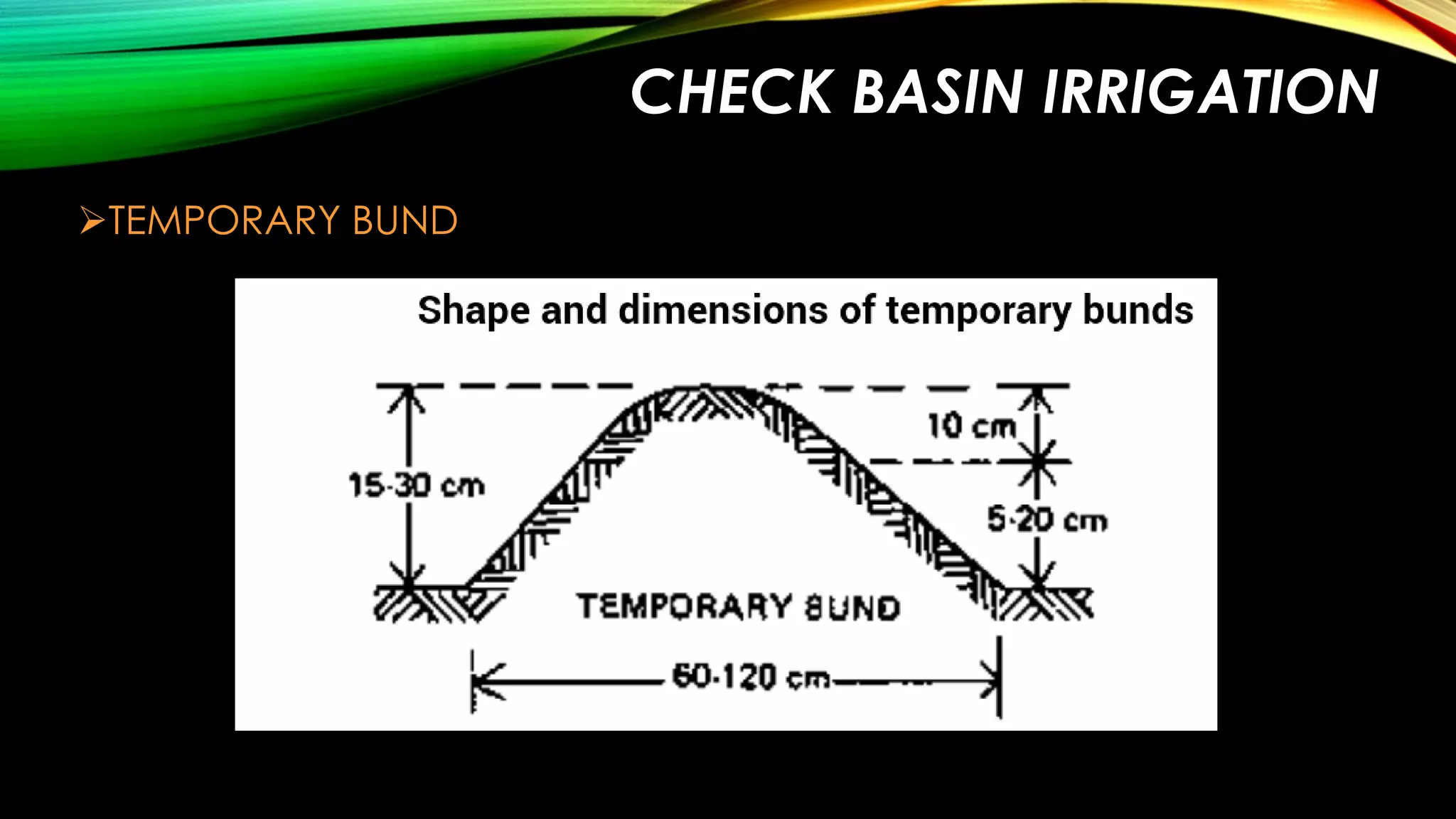 check basin , furrow and border strip method | PDF