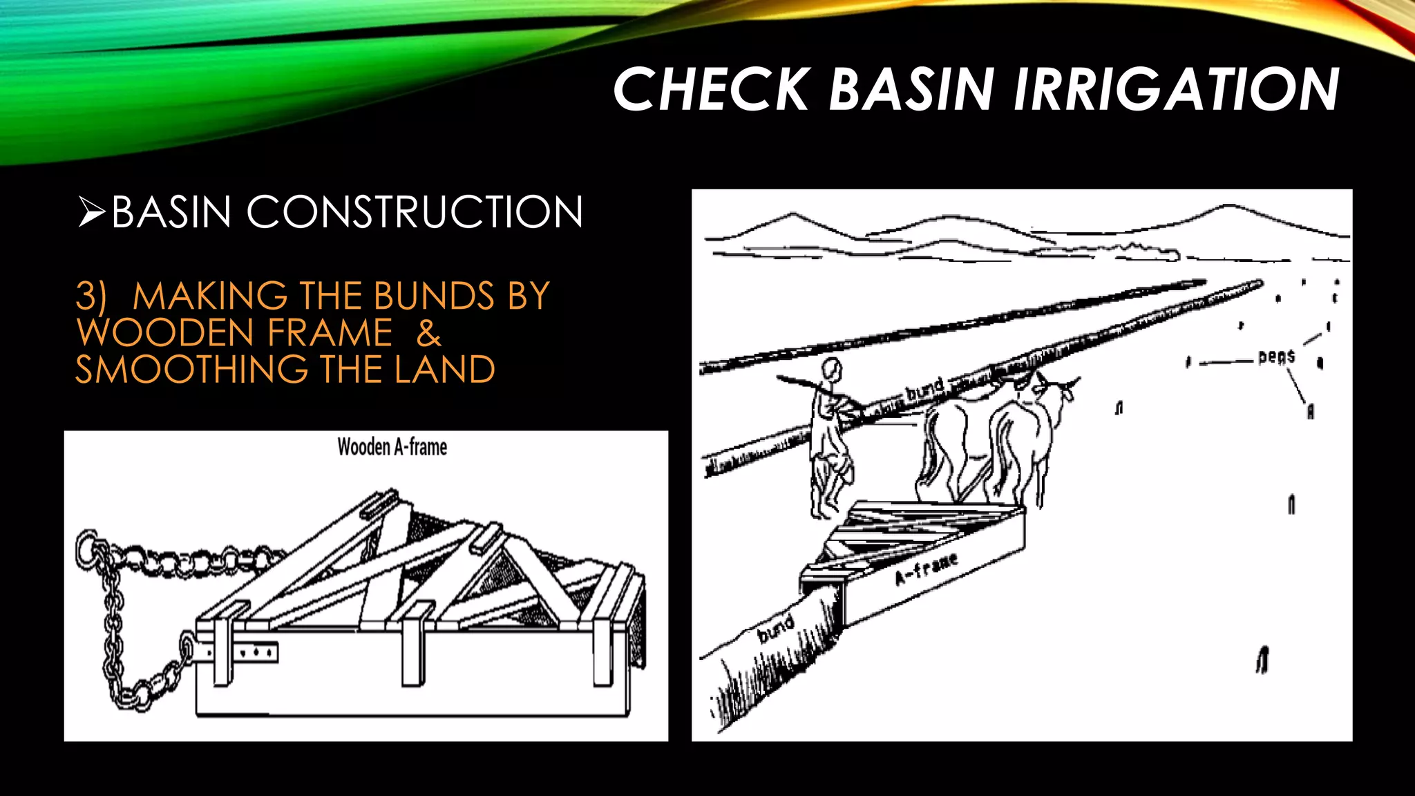 check basin , furrow and border strip method | PDF