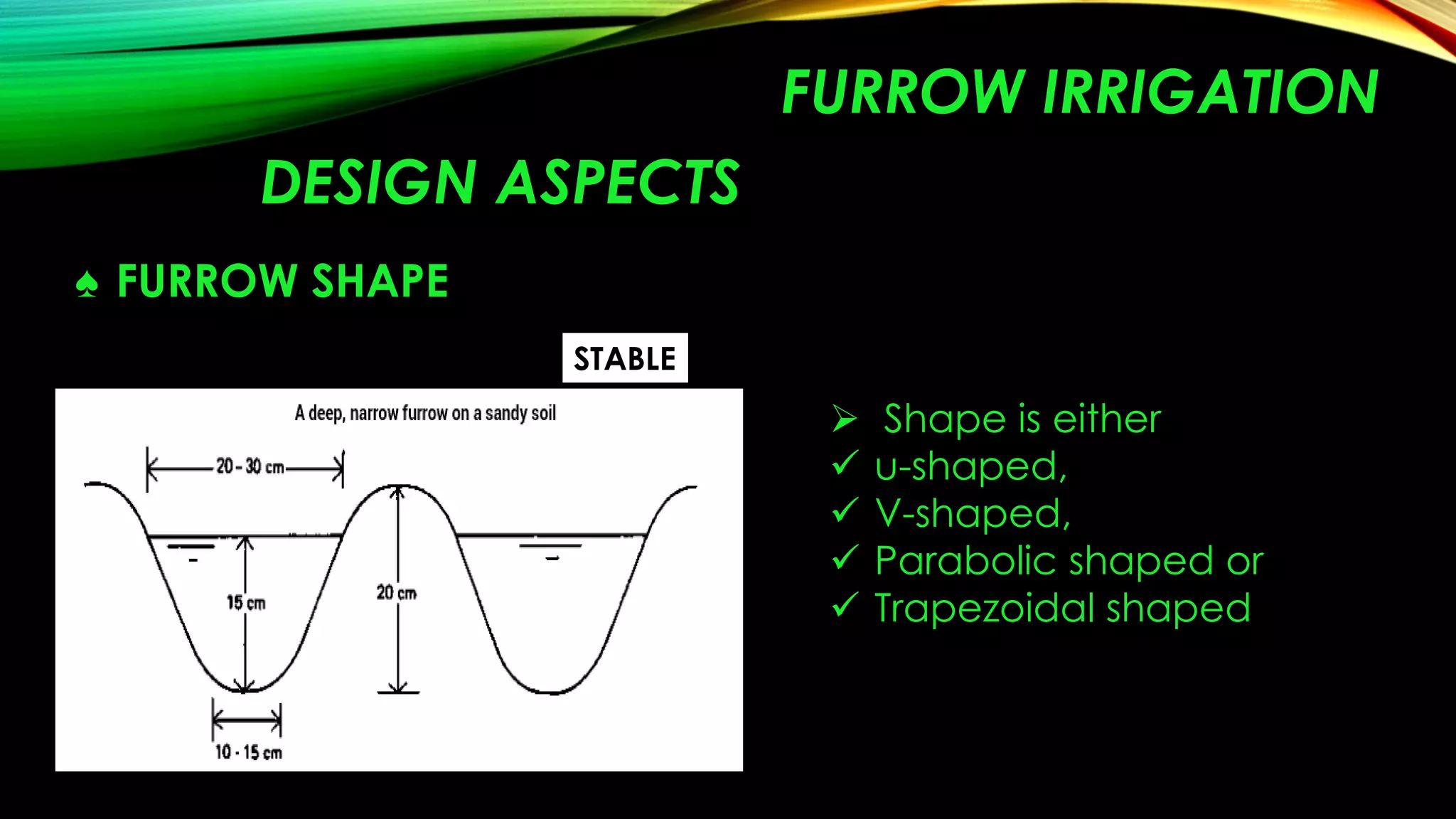 check basin , furrow and border strip method | PDF