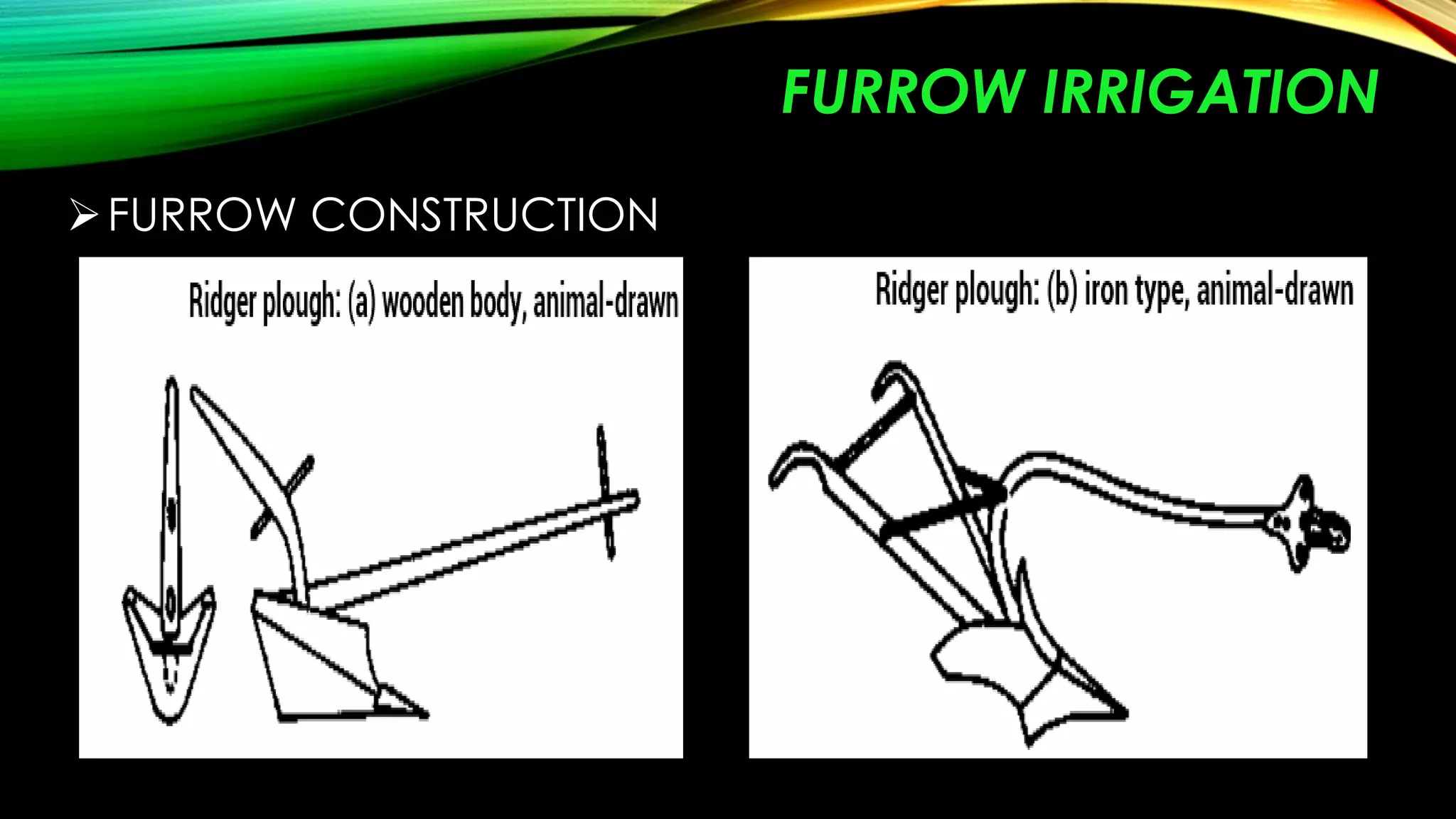 check basin , furrow and border strip method | PDF