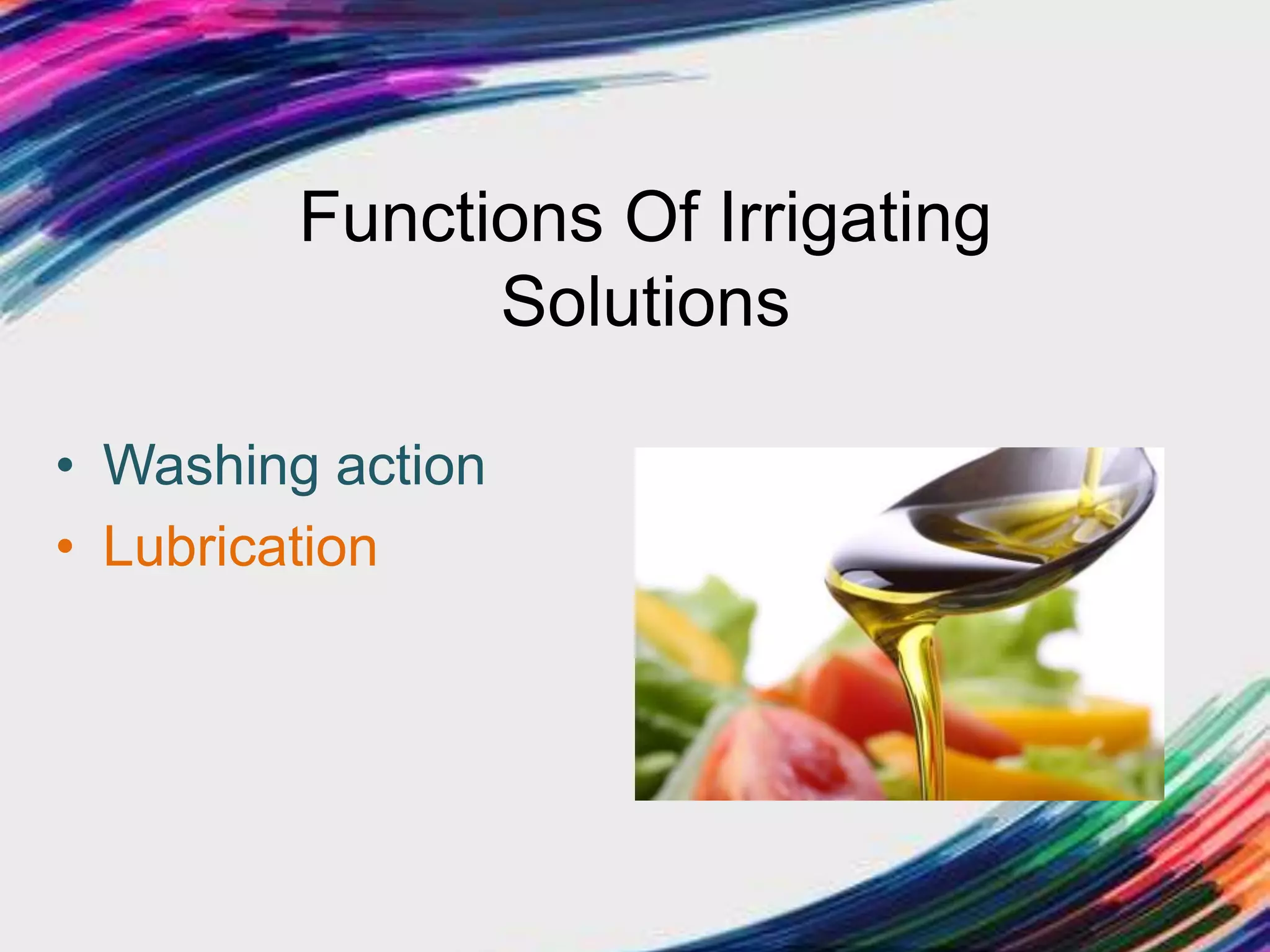 Irrigation in endodontic | PPTX