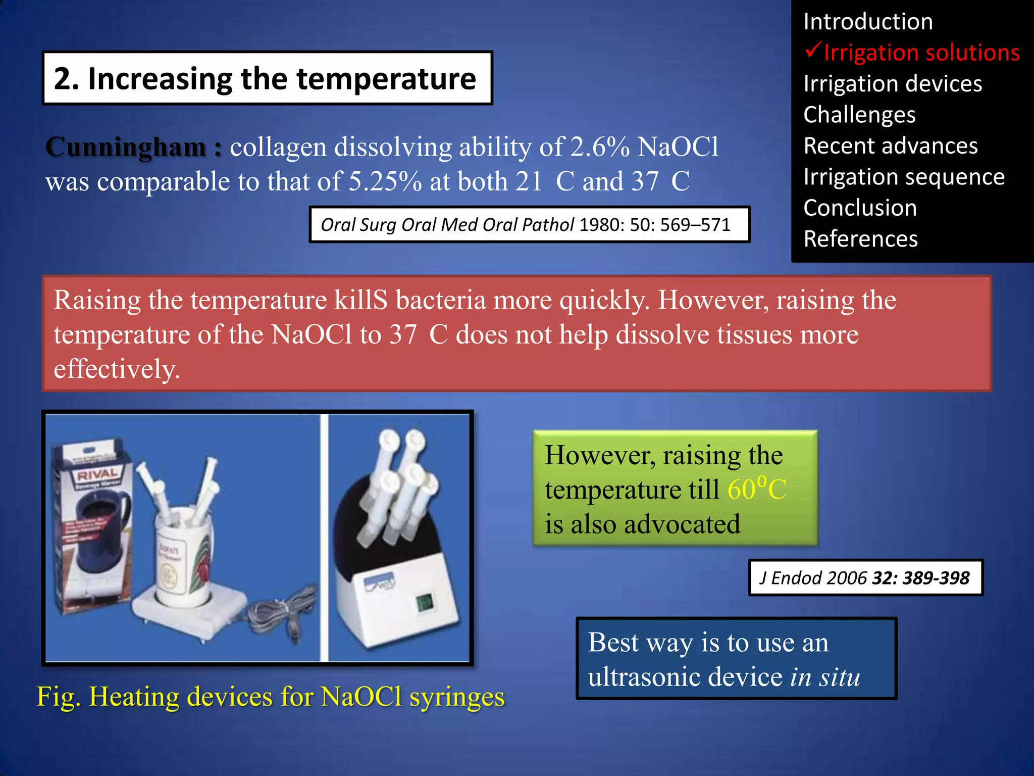 Irrigation in endodontics | PPTX