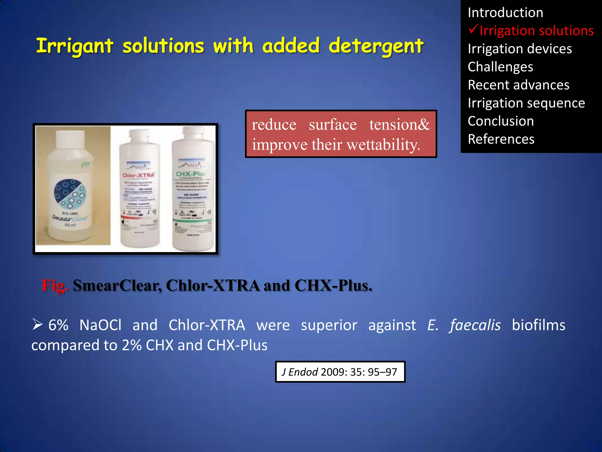 Irrigation in endodontics | PPTX