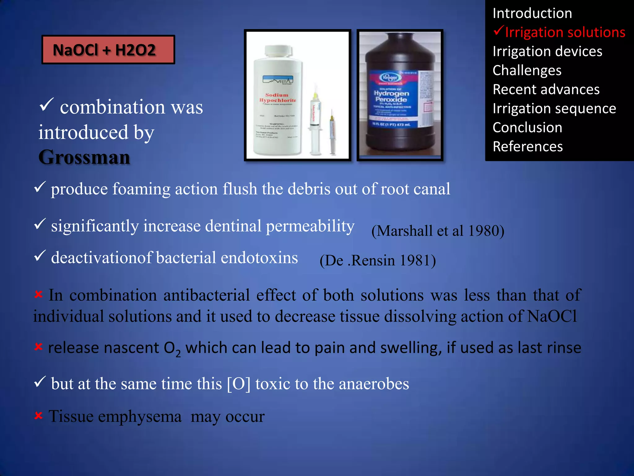 Irrigation in endodontics | PPTX