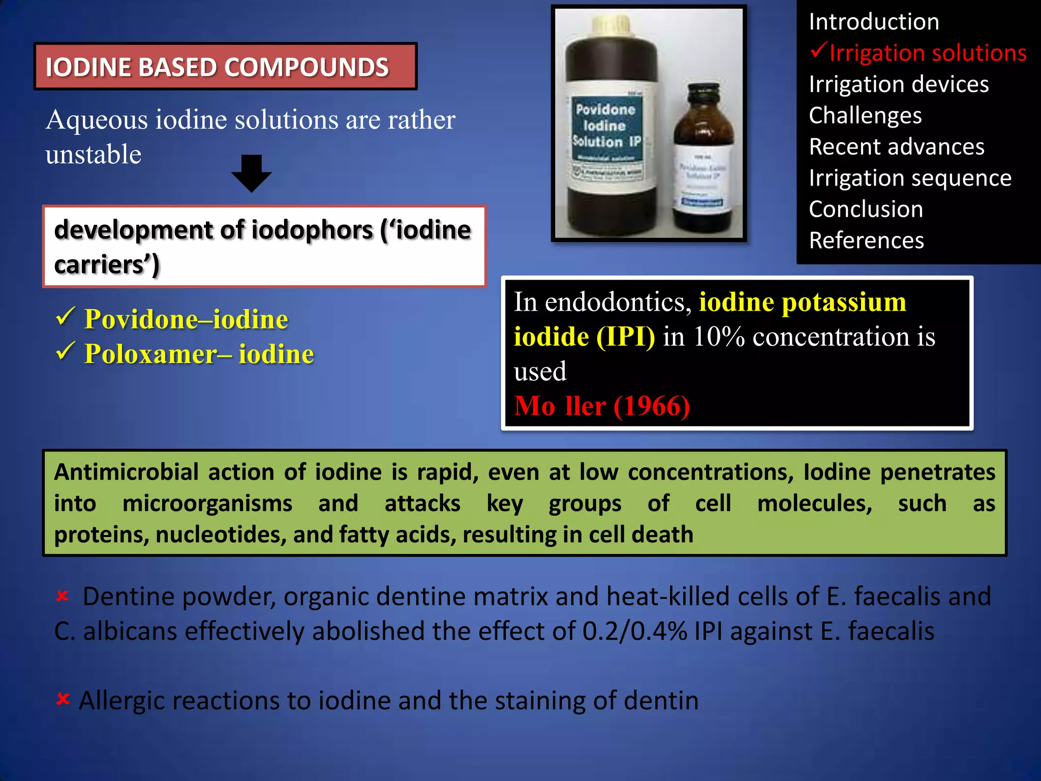 Irrigation in endodontics | PPTX