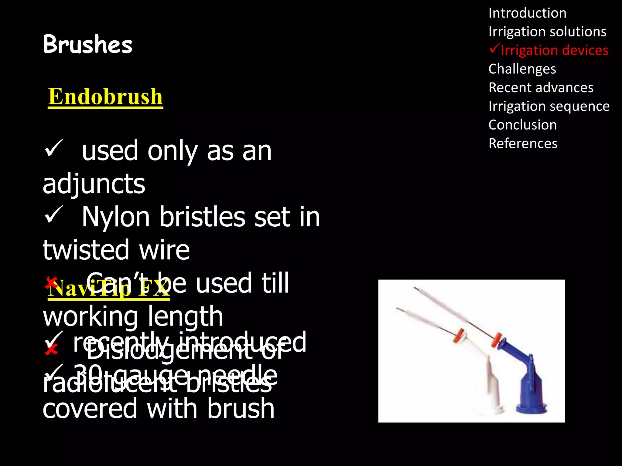 Irrigation in endodontics | PPTX