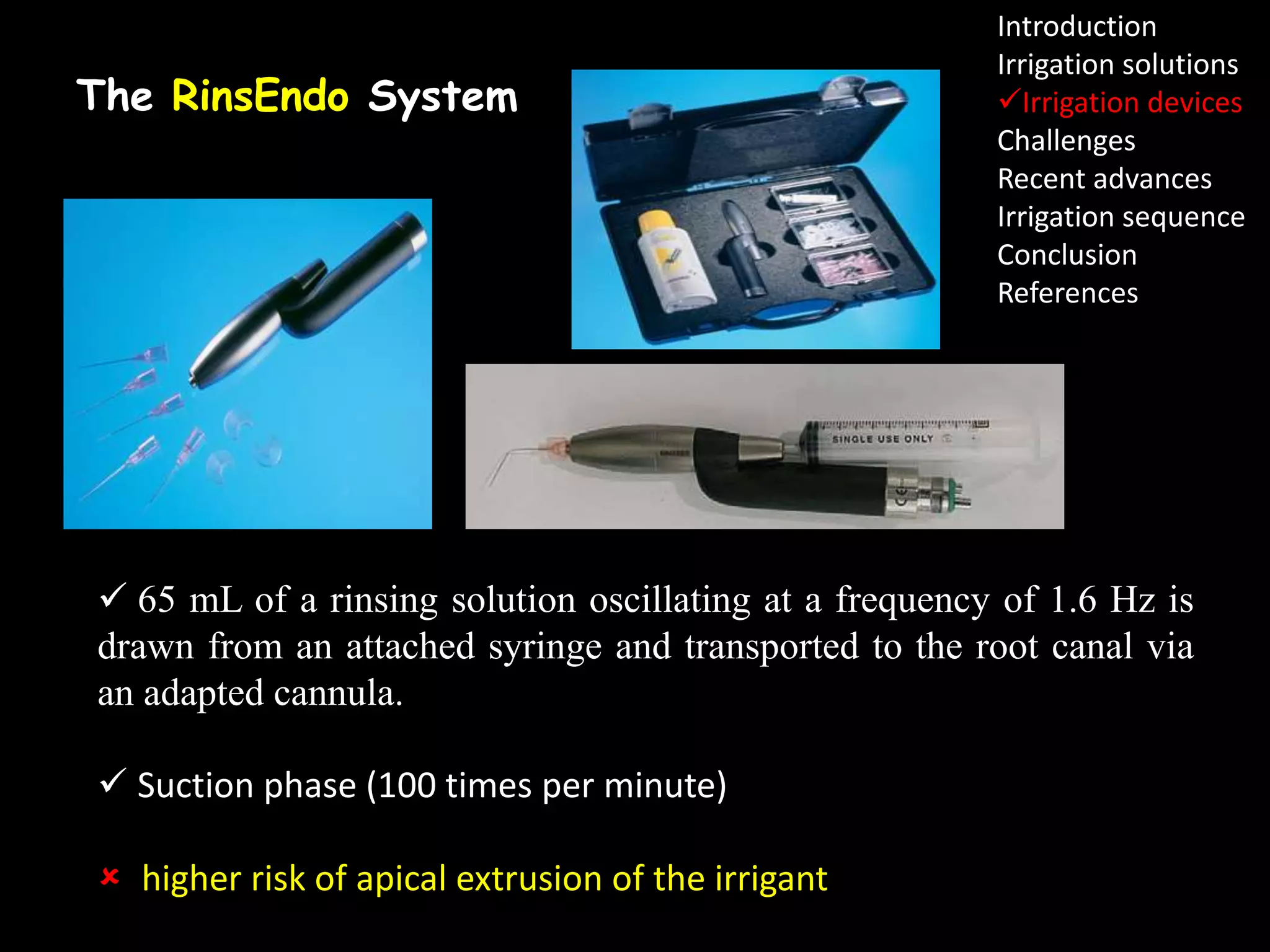 Irrigation in endodontics | PPTX