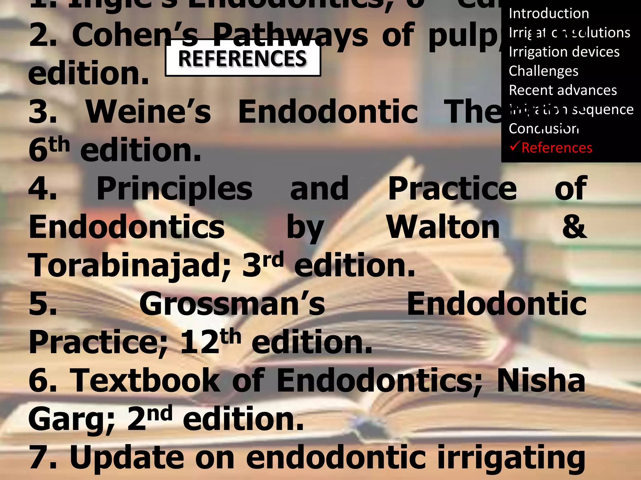 Irrigation in endodontics | PPTX