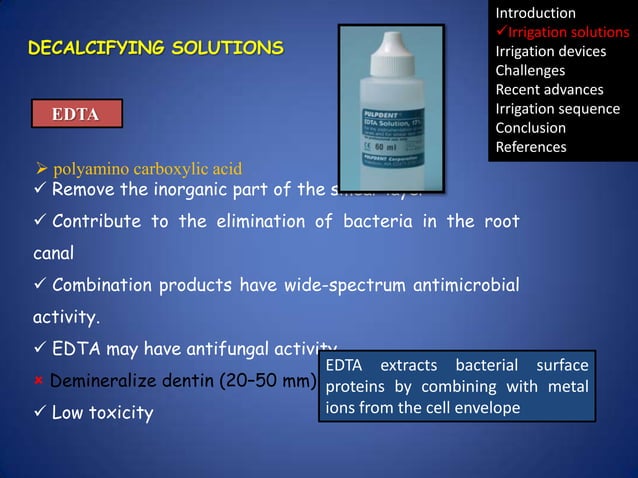 Irrigation in endodontics | PPTX