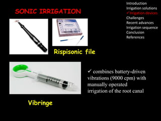 Irrigation in endodontics | PPTX