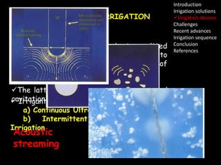 Irrigation in endodontics | PPTX