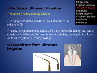 Irrigation in endodontics | PPTX