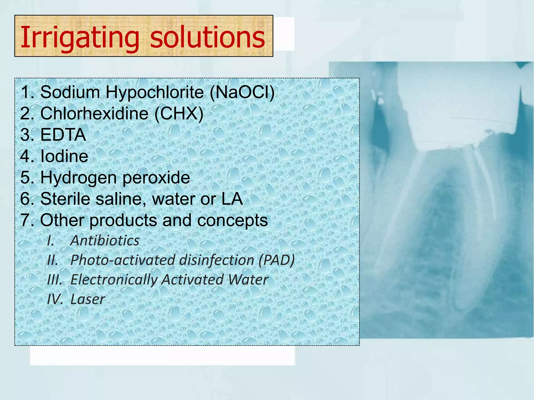Irrigation in endodontics | PPTX