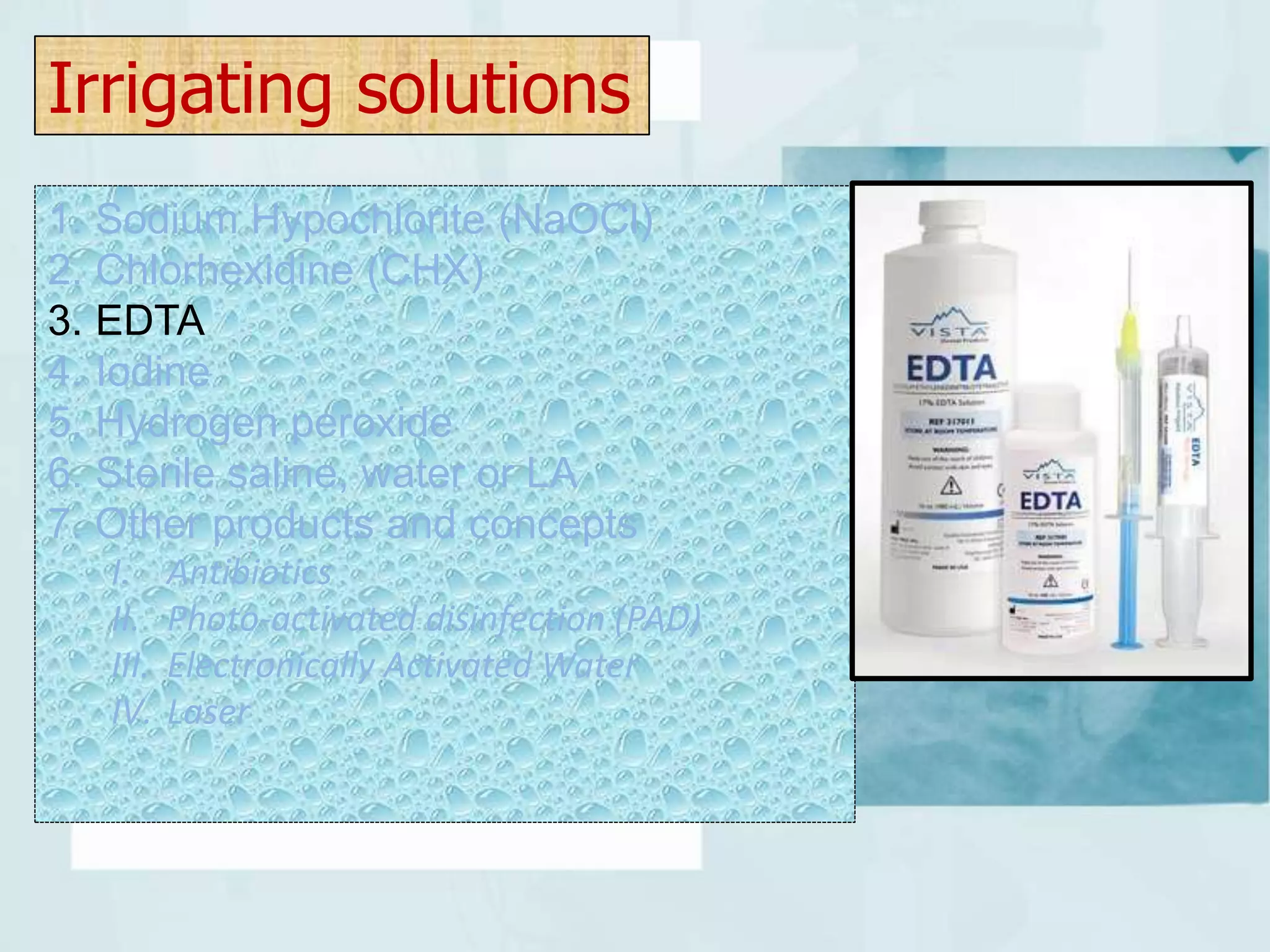 Irrigation in endodontics | PPTX