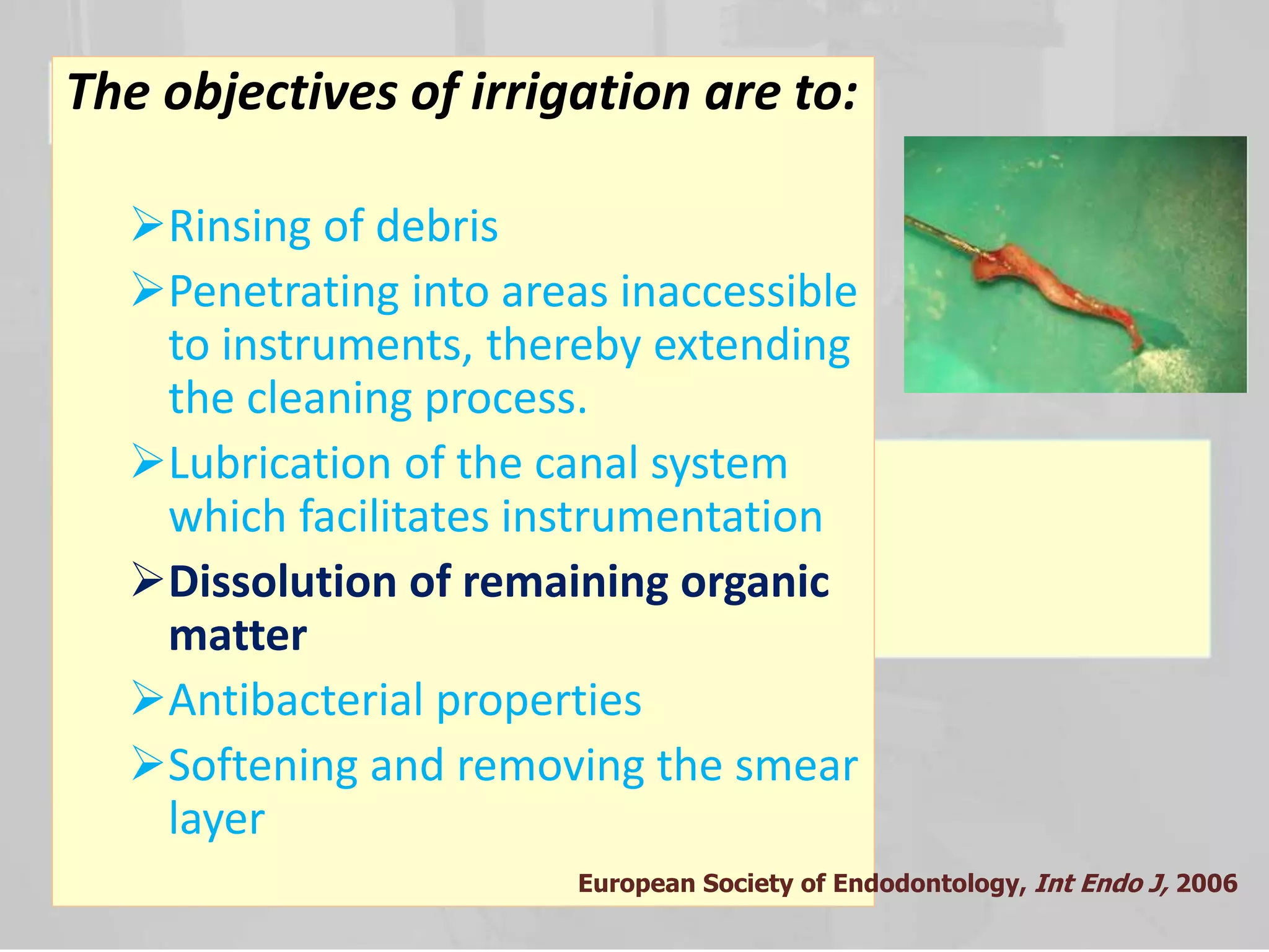Irrigation in endodontics | PPTX