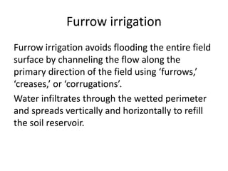 Irrigation method presentation | PPTX
