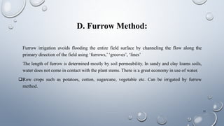 Irrigation methods | PPTX