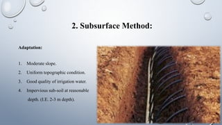 Irrigation methods | PPTX