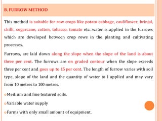 IRRIGATION METHODS AND ITS USES IN HORTICULTURE | PPTX