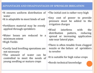 IRRIGATION METHODS AND ITS USES IN HORTICULTURE | PPTX