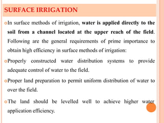 IRRIGATION METHODS AND ITS USES IN HORTICULTURE | PPTX