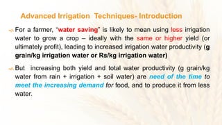 Irrigation methods in wheat | PPTX