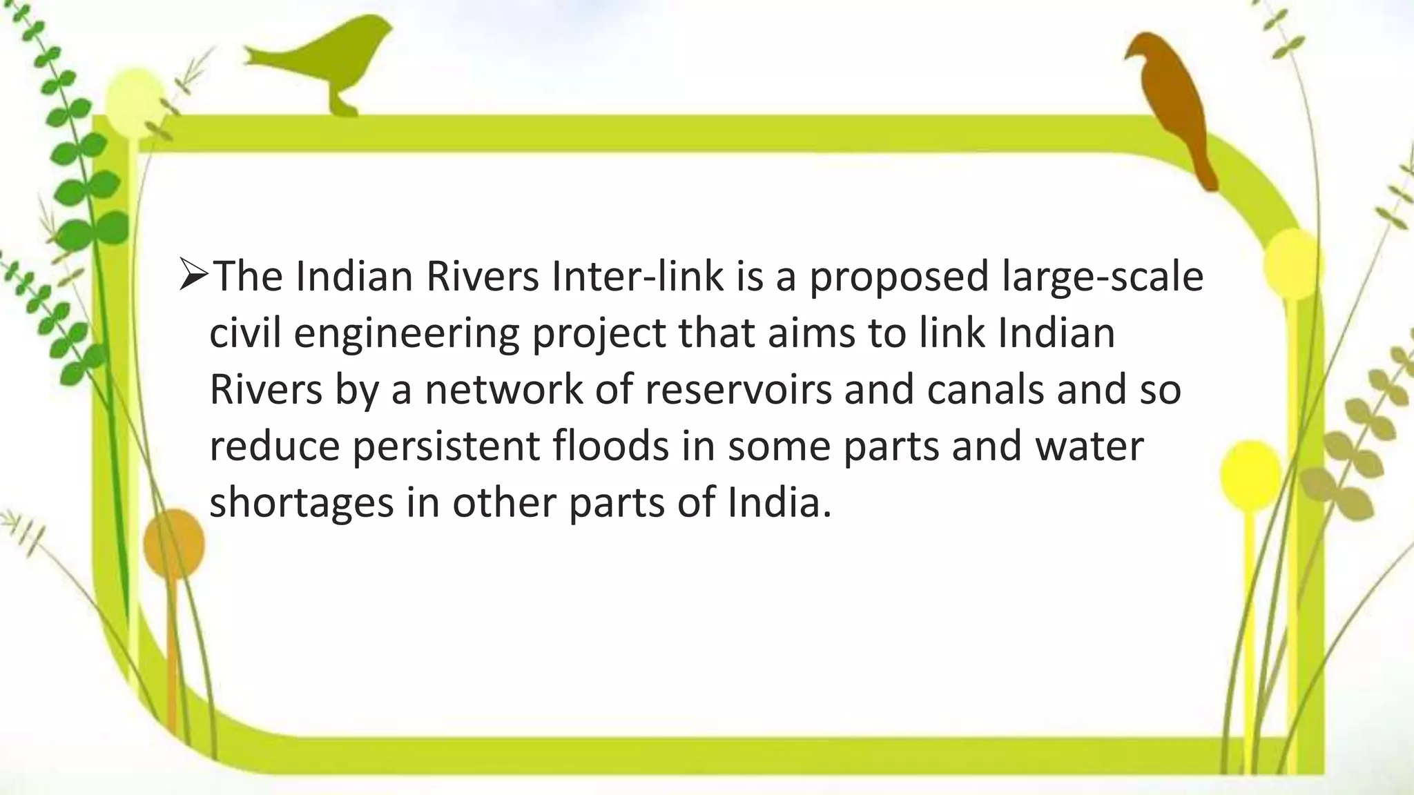 LINKING OF RIVERS IN INDIA | PPTX