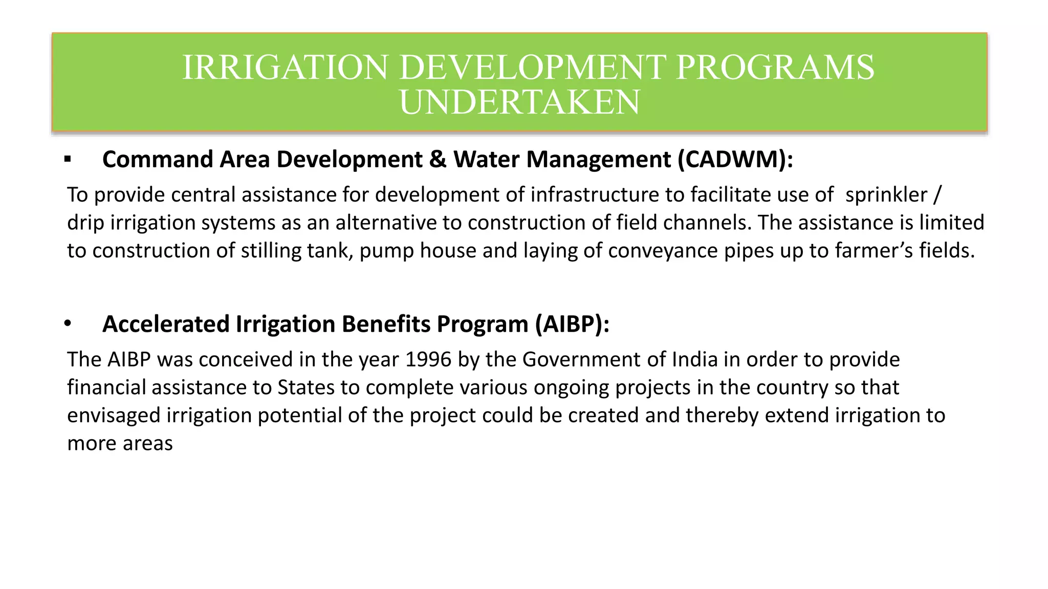 Irrigation history of india | PPTX