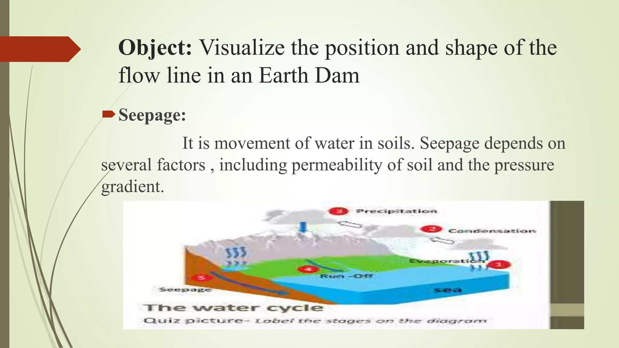 seepage through earthen dam | PPTX