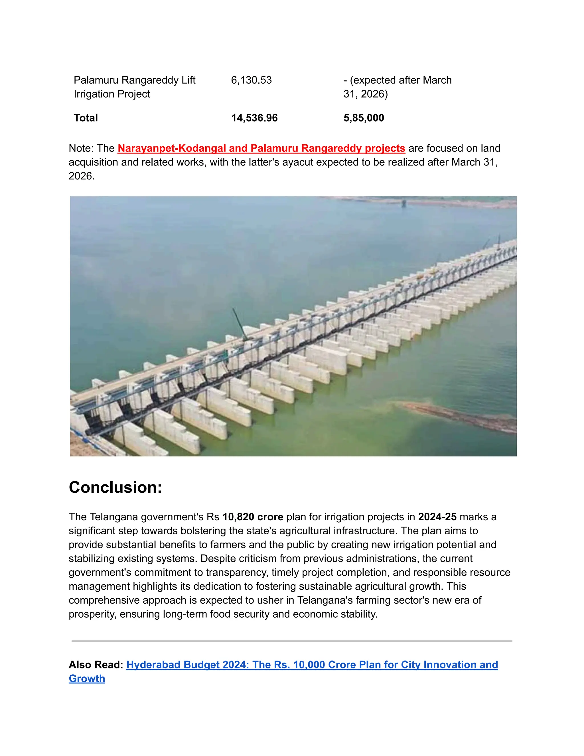 irrigation project details telangana.pdf