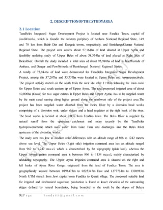 Irrigation scheduling practice at Tana Bales Sugar project by Hunda ...
