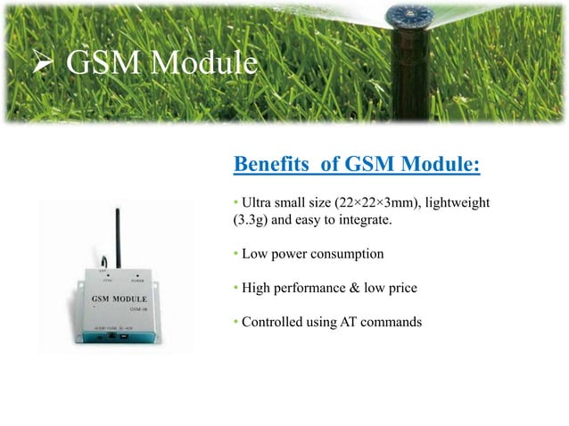 GSM Based Automatic Irrigation System | PPTX