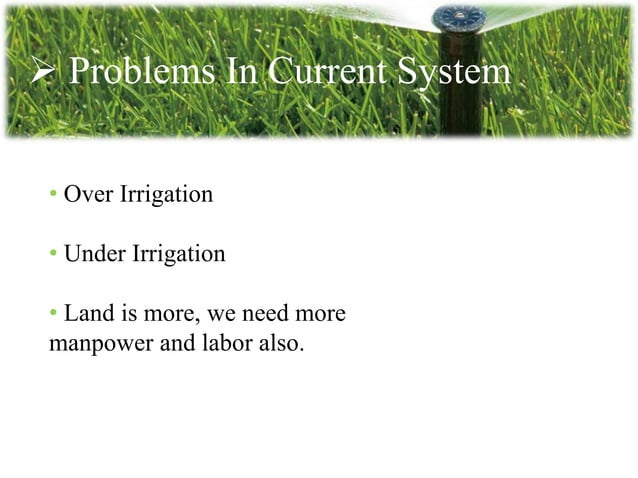 GSM Based Automatic Irrigation System | PPTX