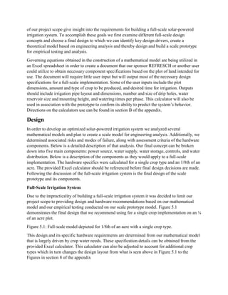 Irrigation system report | PDF