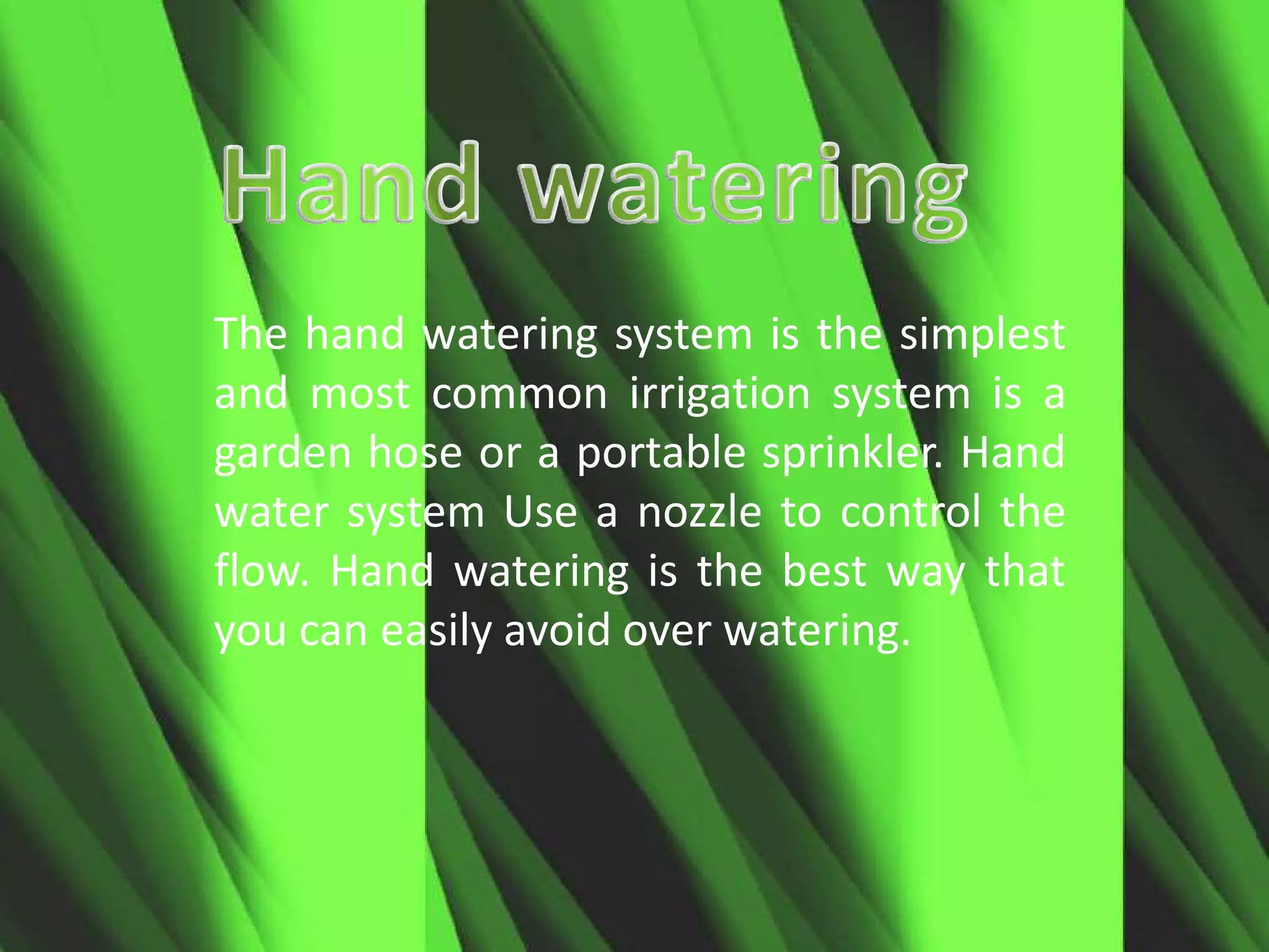 Irrigation systems for landscape | PDF