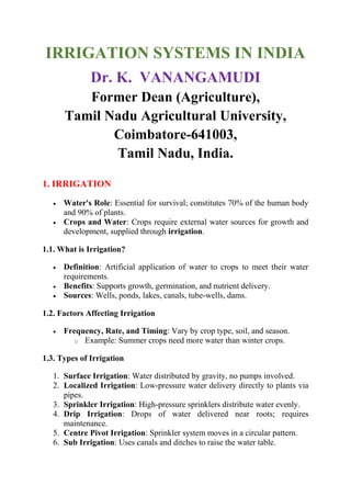 IRRIGATION SYSTEMS IN INDIA BY Dr. K. VANANGAMUDI.pdf