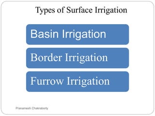 Irrigation and its Types | PPTX