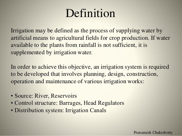 Types Of Irrigation