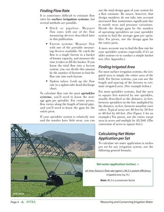Measuring and Conserving Irrigation Water | PDF