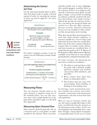 Measuring and Conserving Irrigation Water | PDF