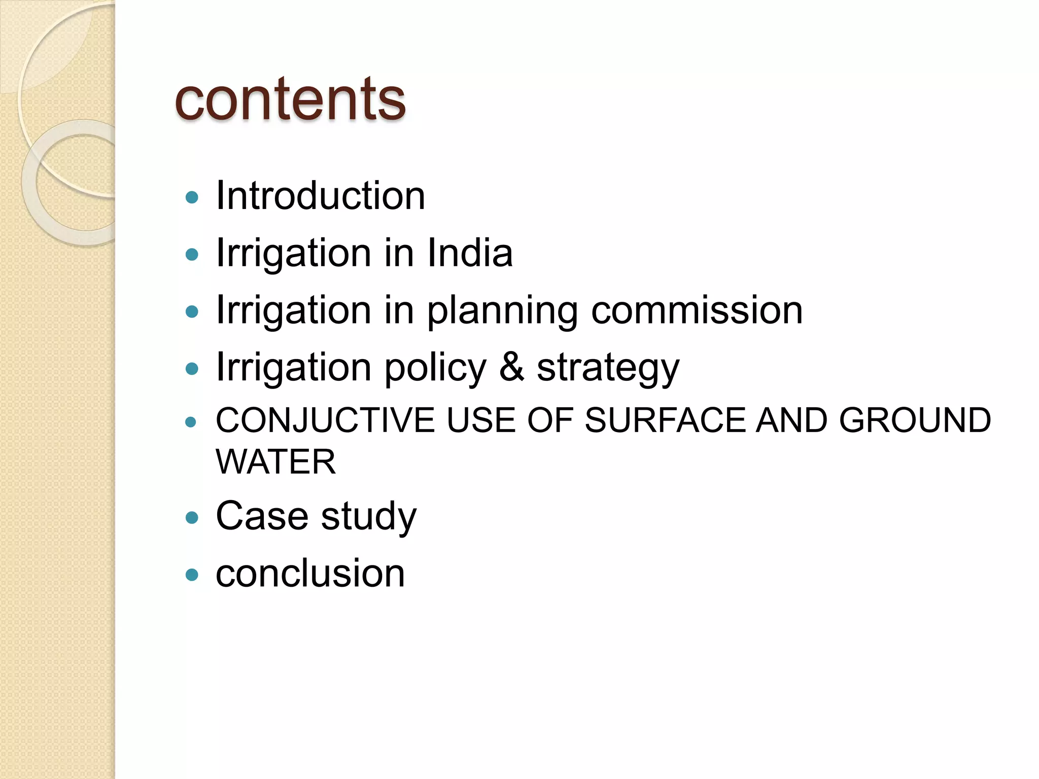 Irrigation water management | PPTX