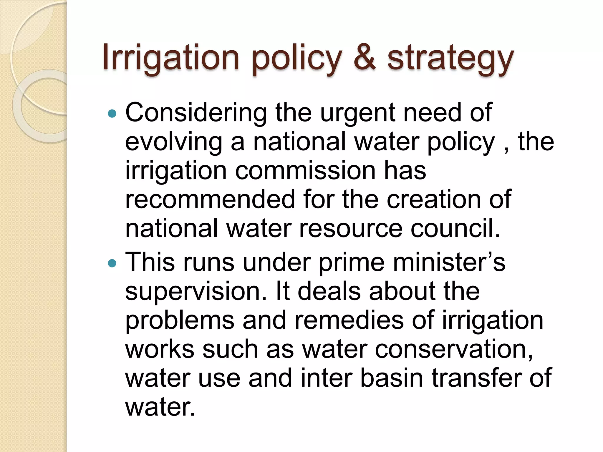 Irrigation water management | PPTX