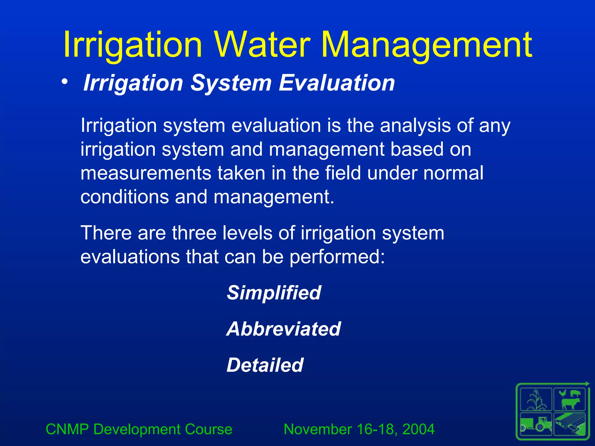 Irrigation water management 111012011501 | PPT
