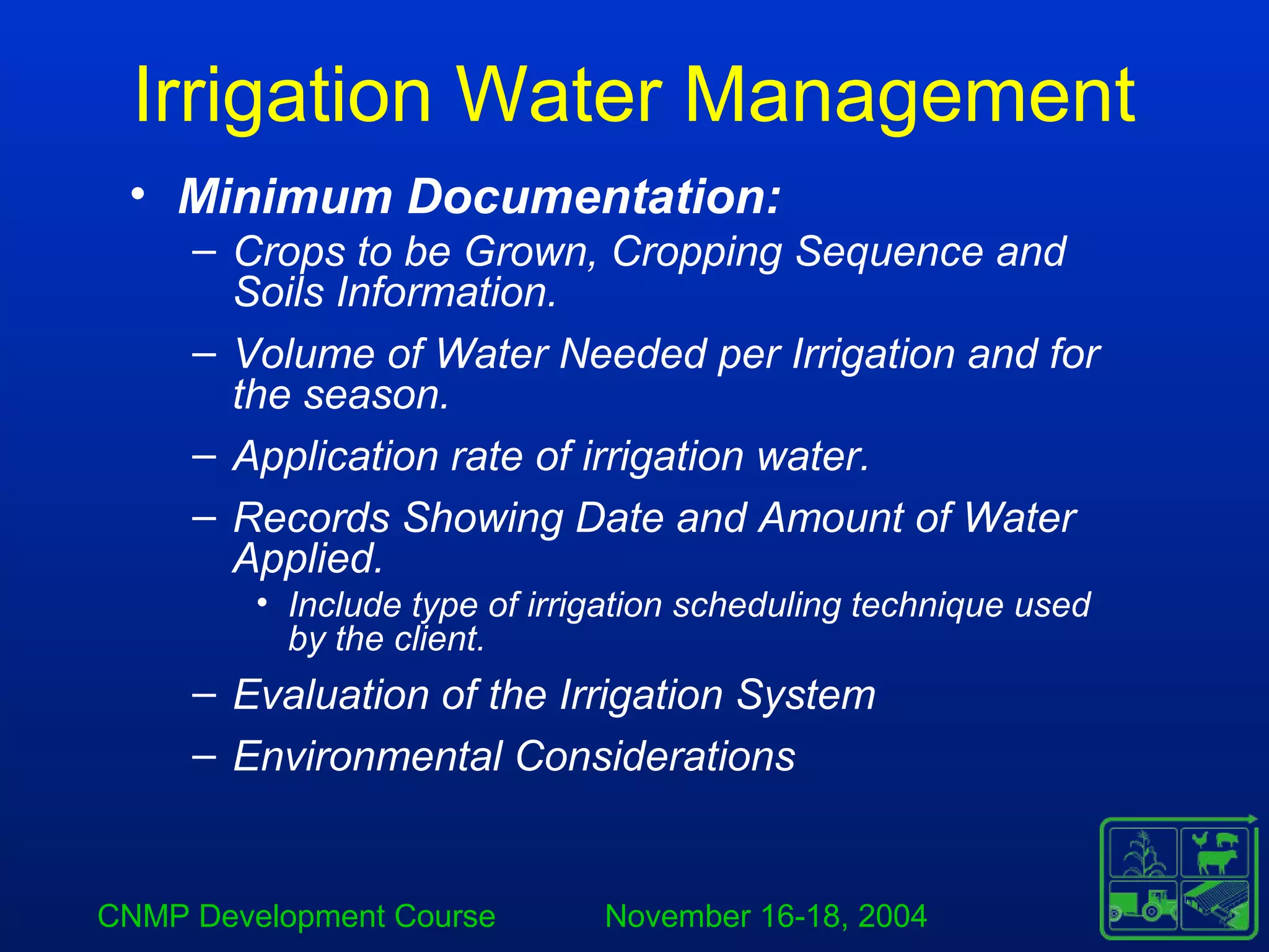 Irrigation water management 111012011501 | PPT