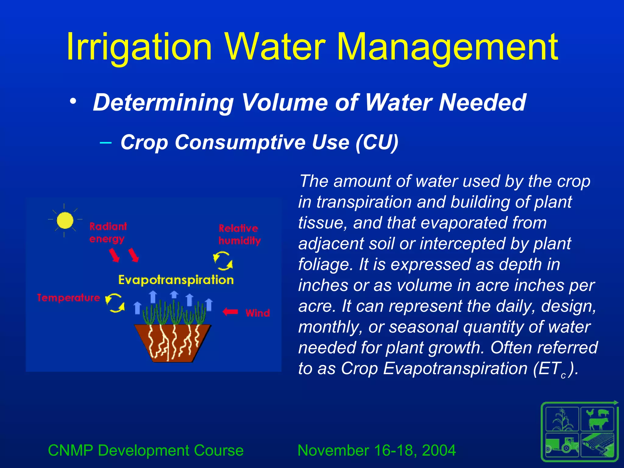 Irrigation water management 111012011501 | PPT