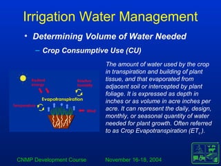 Irrigation water management 111012011501 | PPT